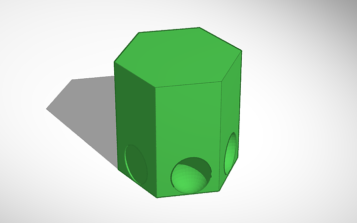 3D design Prisma Hexagonal - Tinkercad