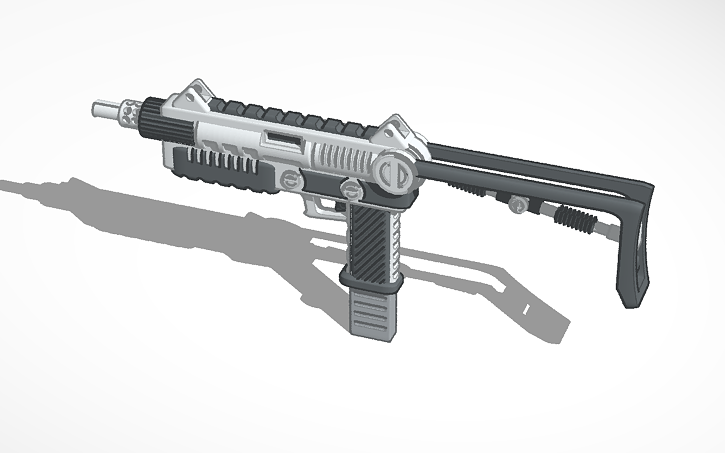 3D design Sci-fi "Uzi-styled" Machine Gun | Tinkercad