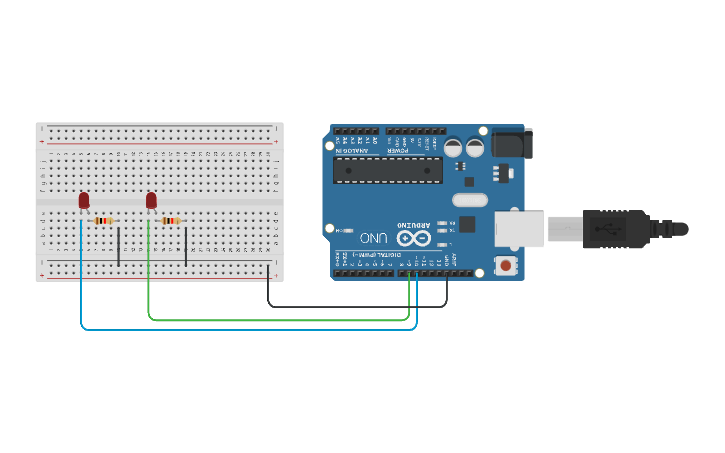 Circuit design 21c_Timer Interrupts - Tinkercad