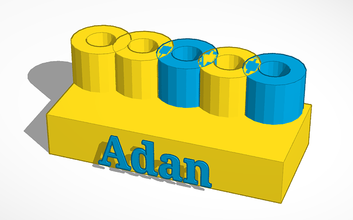 3D design Adan - Tinkercad