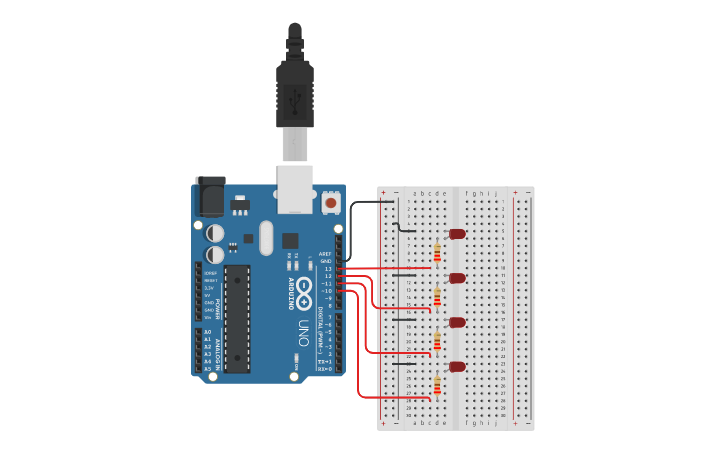 Circuit Design Arduino Blinker Tinkercad