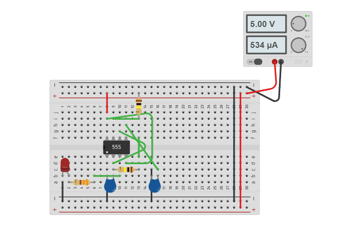 Circuit Design 555 Timer Led Tinkercad