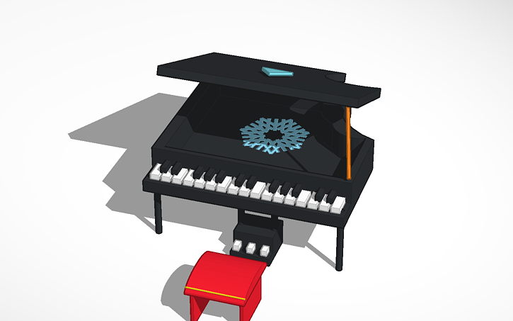 3D design Copy of CAJITA PIANO | Tinkercad