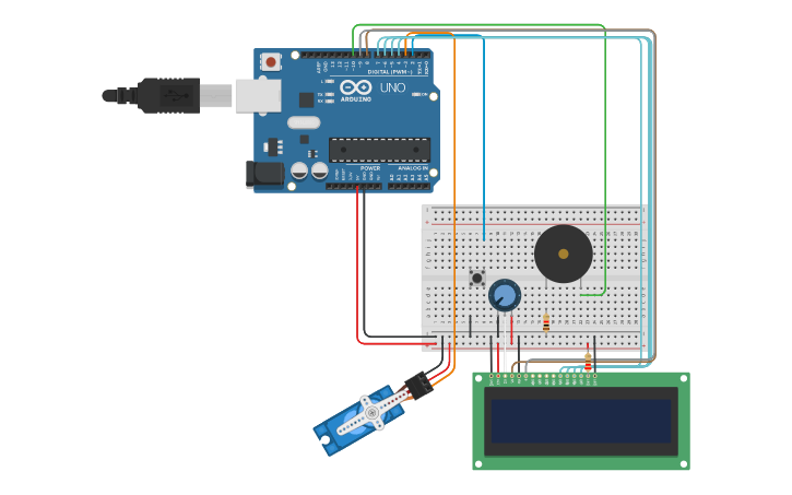 Circuit design TP4 Microcontrôleur | Tinkercad