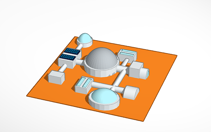 3D design mars base - Tinkercad