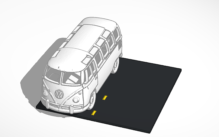 3D design Volkswagen Bus - Tinkercad