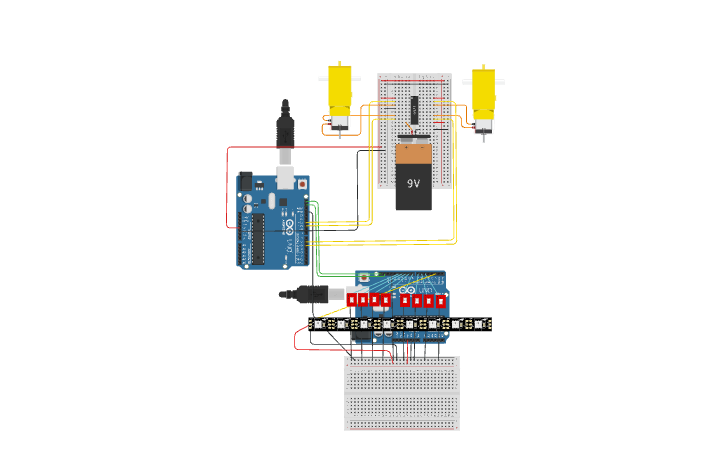 Circuit design Basic Line Follower with Bang-Bang Controller (Winter 24 ...