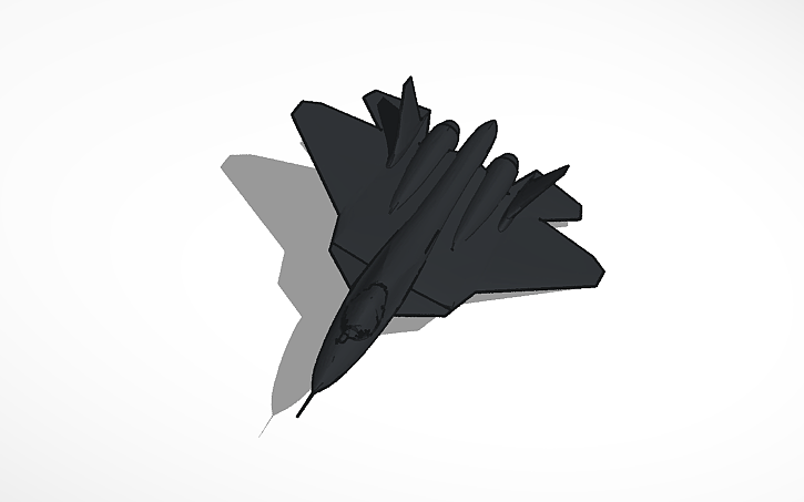 3D design Su-57 - Tinkercad