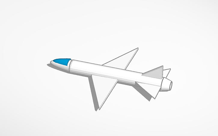3D design throwable air plane - Tinkercad