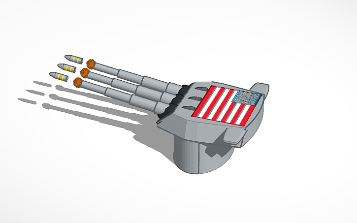 3D design USS Brooklyn CL 40 12 inch gun | Tinkercad