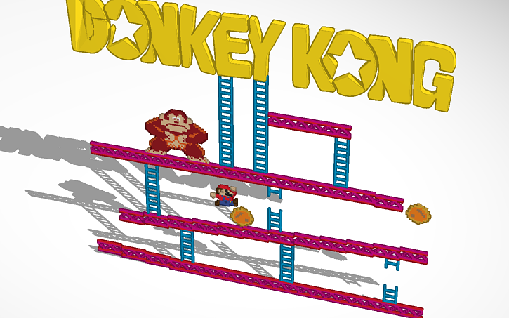 3D design DONKEY KONG | Tinkercad