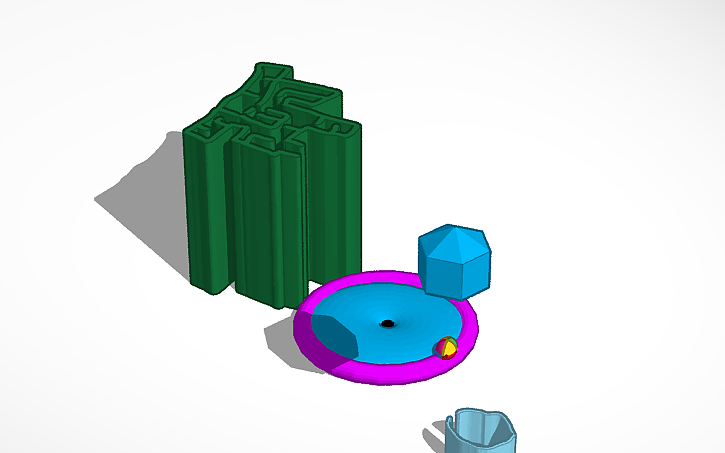 3D design Corn maze with a pool | Tinkercad