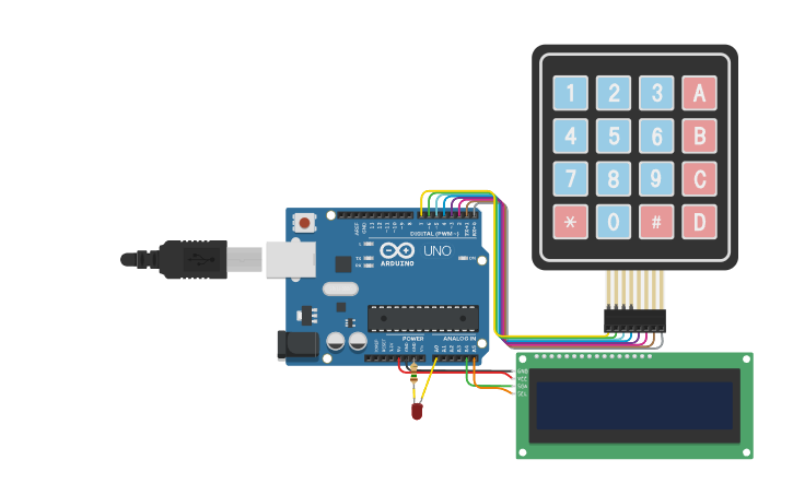 Circuit design Copy of Utilisation d'un Keypad 4x4 Avec Arduino et LCD ...