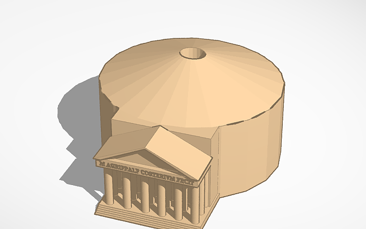 3D design The Pantheon - Tinkercad