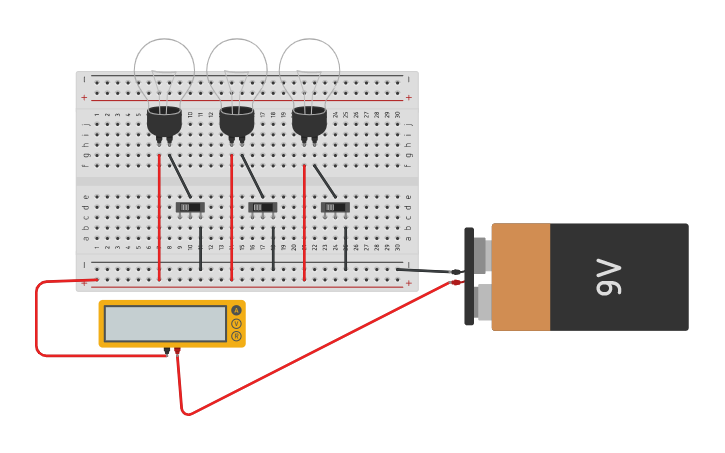 Circuit design Project 3 - Parallel | Tinkercad