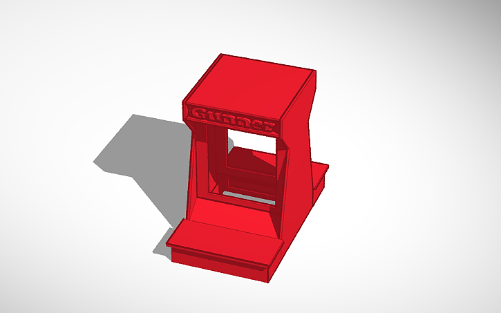 3D design arcade cabinet - Tinkercad
