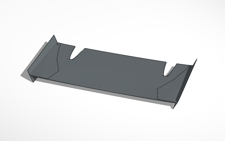 3D design Lancer Rear wind diffuser with dual exhaust - Tinkercad