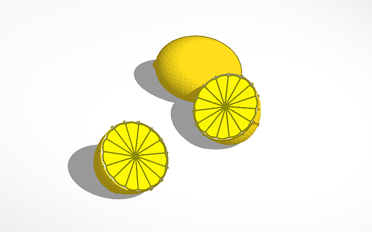 3D design Lemons - Tinkercad