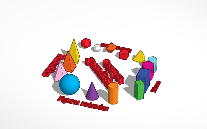3D design Cuerpos geómetricos - Tinkercad
