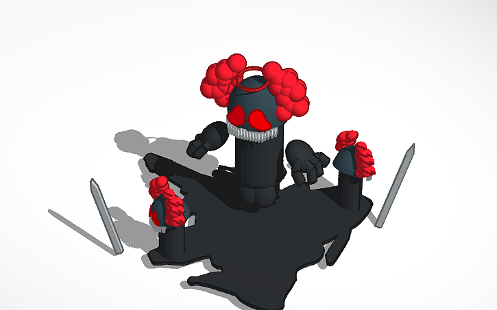 3D design Tricky the Clown ( Phase 4 ) - Tinkercad