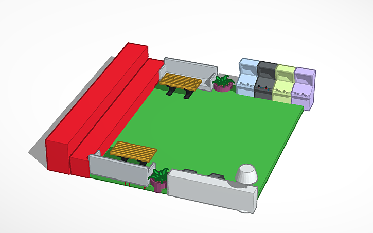 3D design Arcade Room - Tinkercad