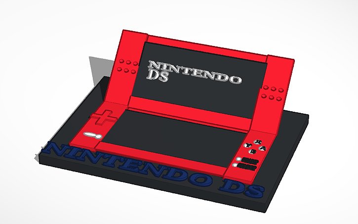 3D design Nintendo DS - Tinkercad