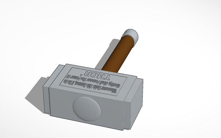3d Design Mjolnir Tinkercad