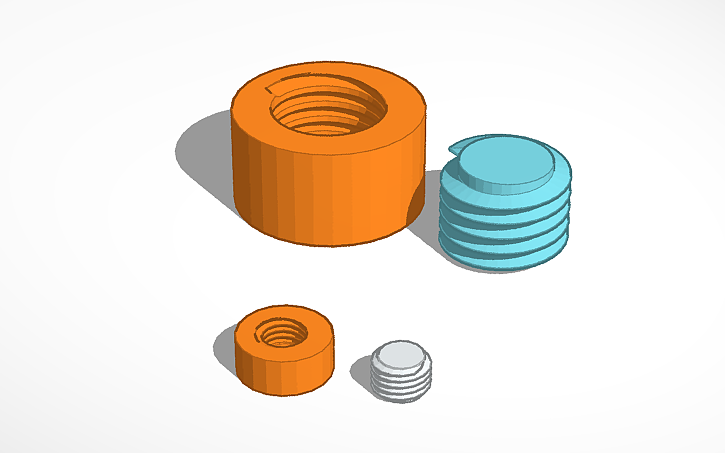 3D design Screws for 3D prints - Tinkercad