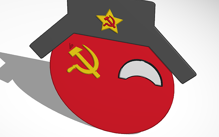 3D design 2D Sovietball | Tinkercad