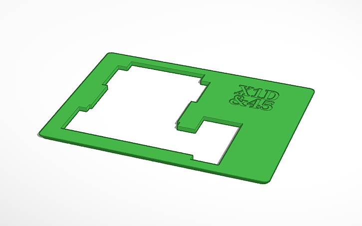 3D design X1D+45mm | Tinkercad