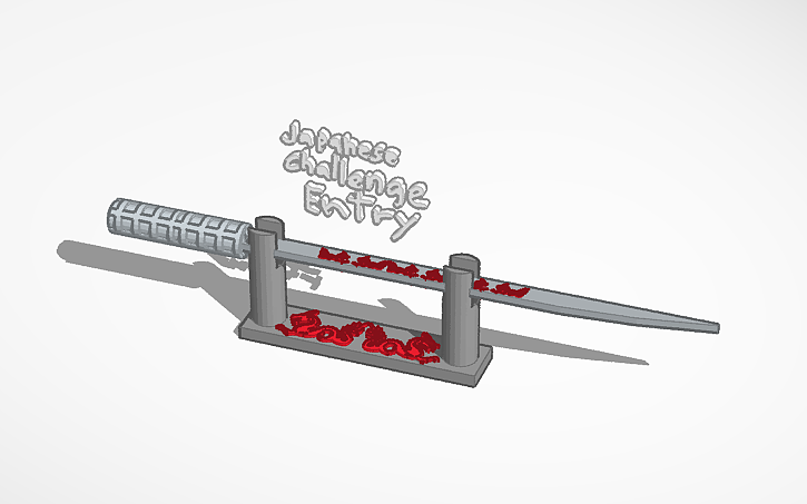 3D design katana! - Tinkercad