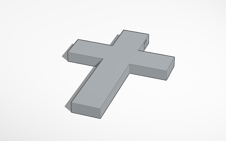 3D design cross - Tinkercad