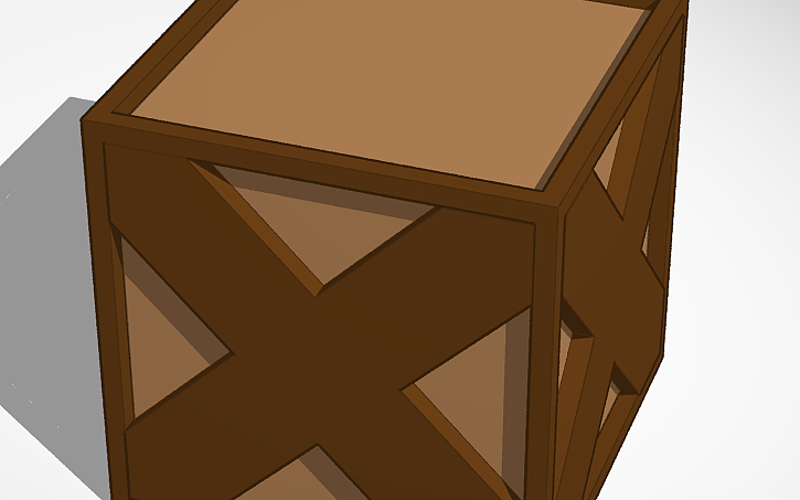 3D design crate - Tinkercad