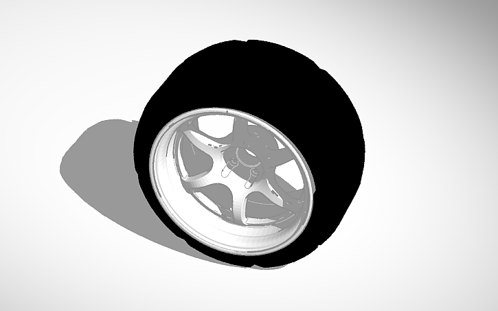 3D design JDM Style 6 Spoke - Tinkercad