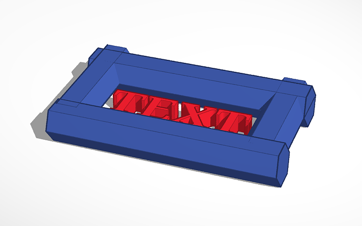 3D design text - Tinkercad