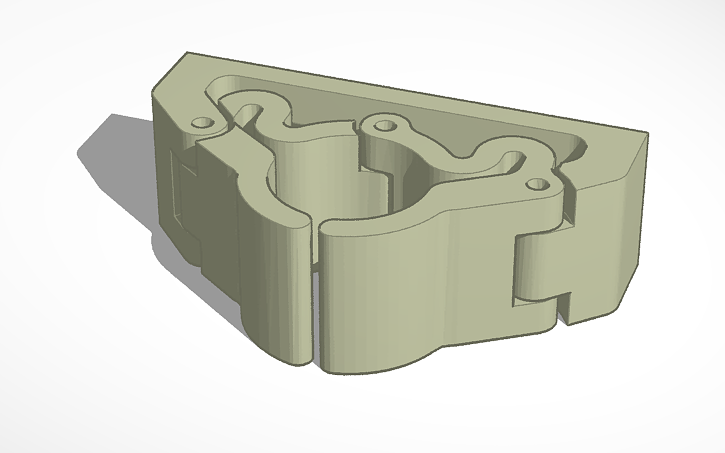 3D design 22mm broom clip - Tinkercad