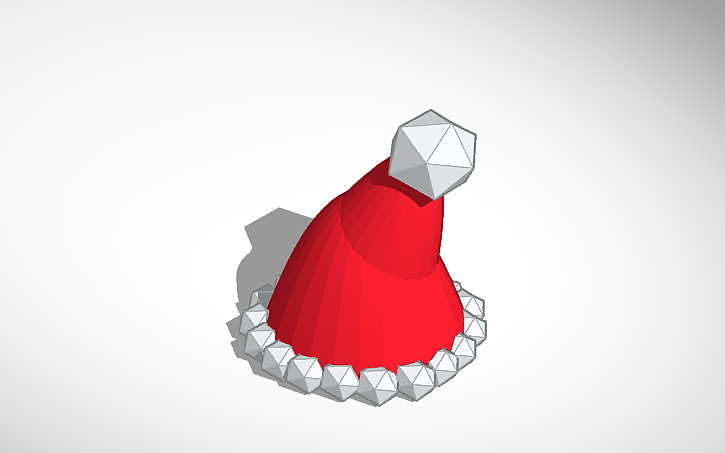 3D design Santa Hat - Tinkercad