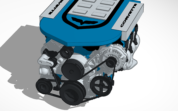 3D design 6.2L SUPERCHARGED LS9 - Tinkercad