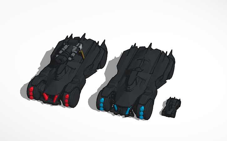 3D design Batman arkham knight batmobile - Tinkercad
