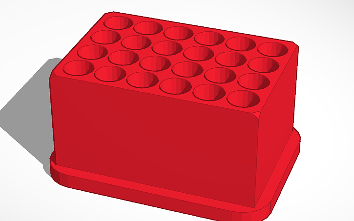 3D design crayon box 4x6 | Tinkercad