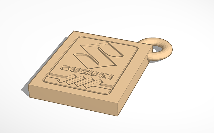 3D design Maruti Suzuki Keychain - Tinkercad