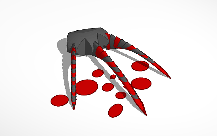 3D design Monster claws - Tinkercad
