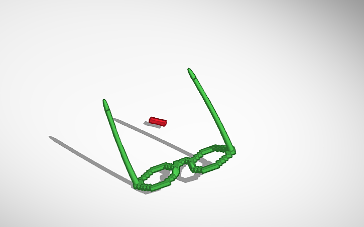 3D design Minecraft Party Glasses - Tinkercad