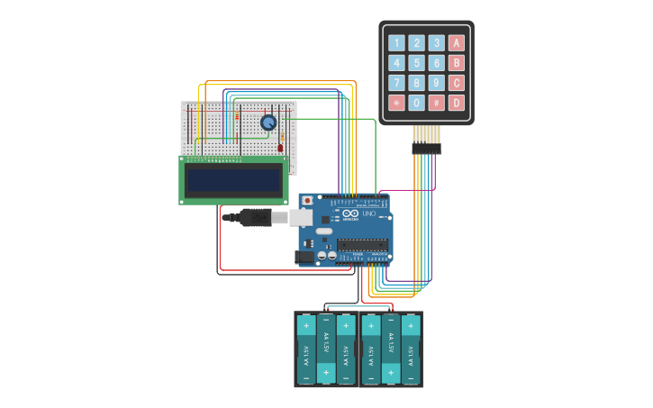 Circuit design Grupo 1: Sistema de seguridad | Tinkercad