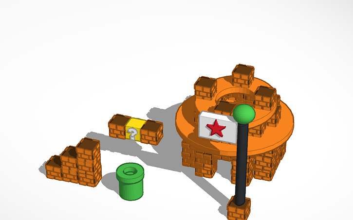 3D design Mario course | Tinkercad