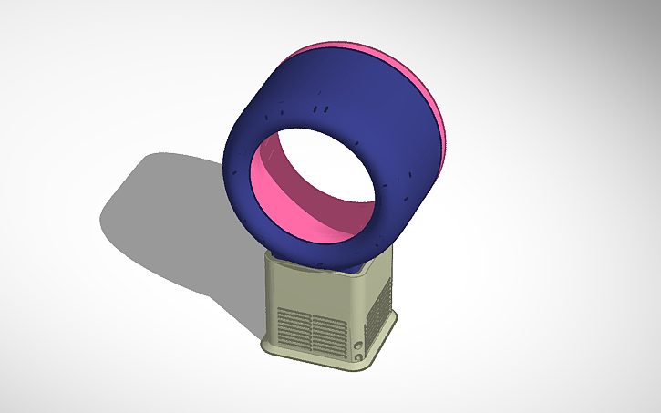 3D design Bladeless fan - Tinkercad