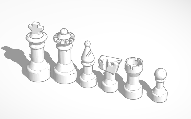 3D design chess - Tinkercad