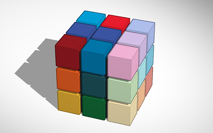 3D design CUBO - Tinkercad