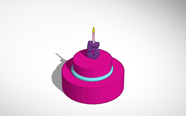 3D design cake - Tinkercad