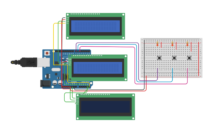 Circuit Design Score Board Tinkercad